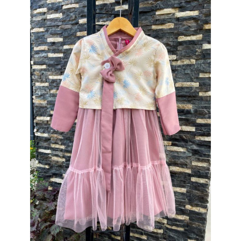 Jual SET JILBAB GAMIS HANBOOK 2 & 10 TAHUN LABELLA ANAK ALA KOREA KATUN ...