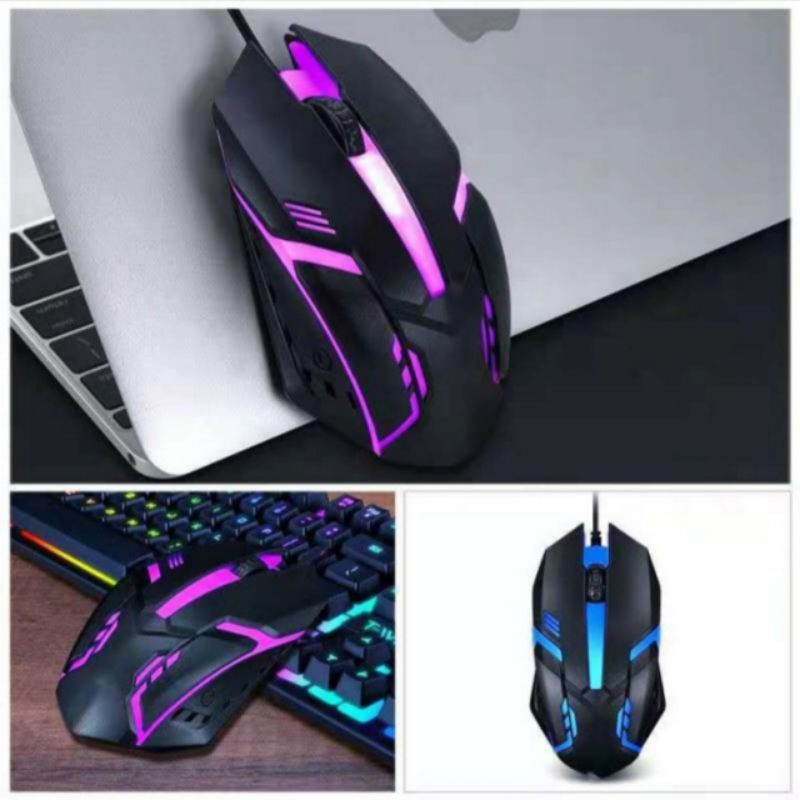 Jual Mouse Cable, Mouse Kabel / Mouse Dengan 7 Warna LED Light Mouse ...