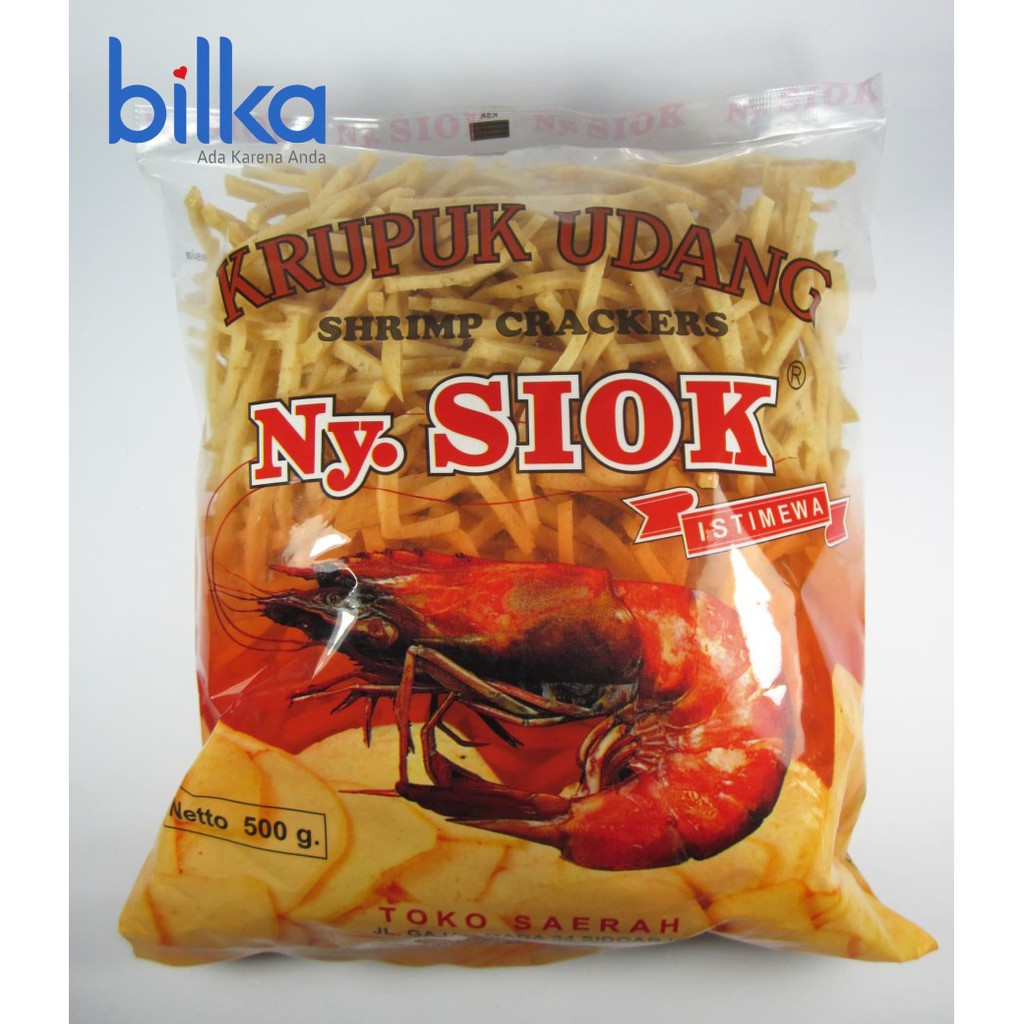 Jual KRUPUK UDANG STIK NY. SIOK MENTAH 500g | Shopee Indonesia