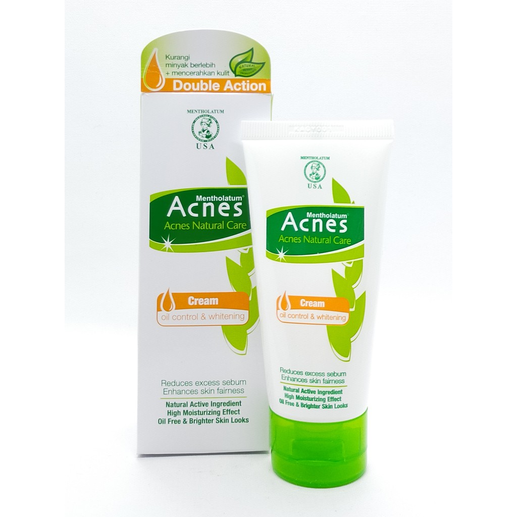 Jual RAYA ACNES Natural Care Oil Control & Whitening Cream 40g | Shopee ...
