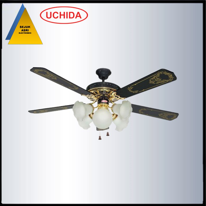 Jual Uchida Ceiling Fan 52 inch Merah 5 Lampu - CF111 | Shopee Indonesia