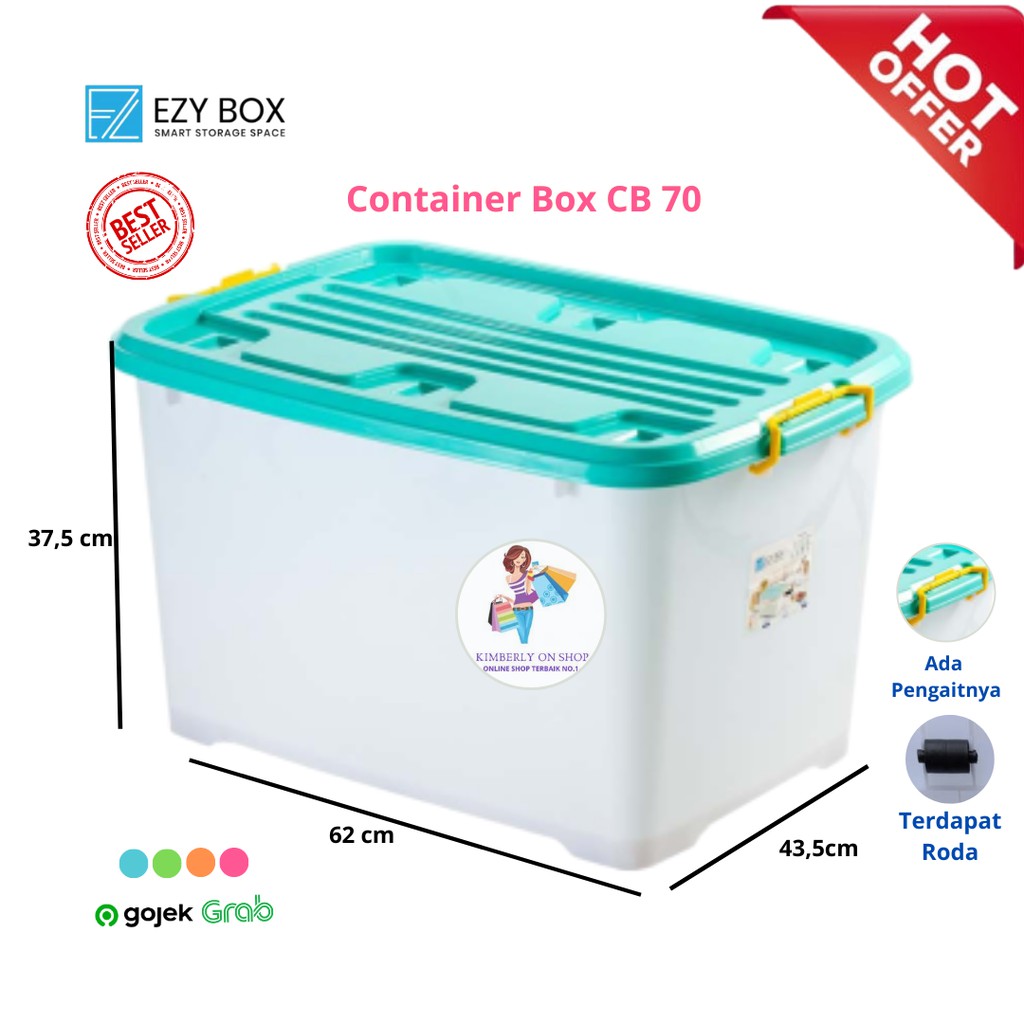 Jual EZY Container Box 70 Liter | Shopee Indonesia