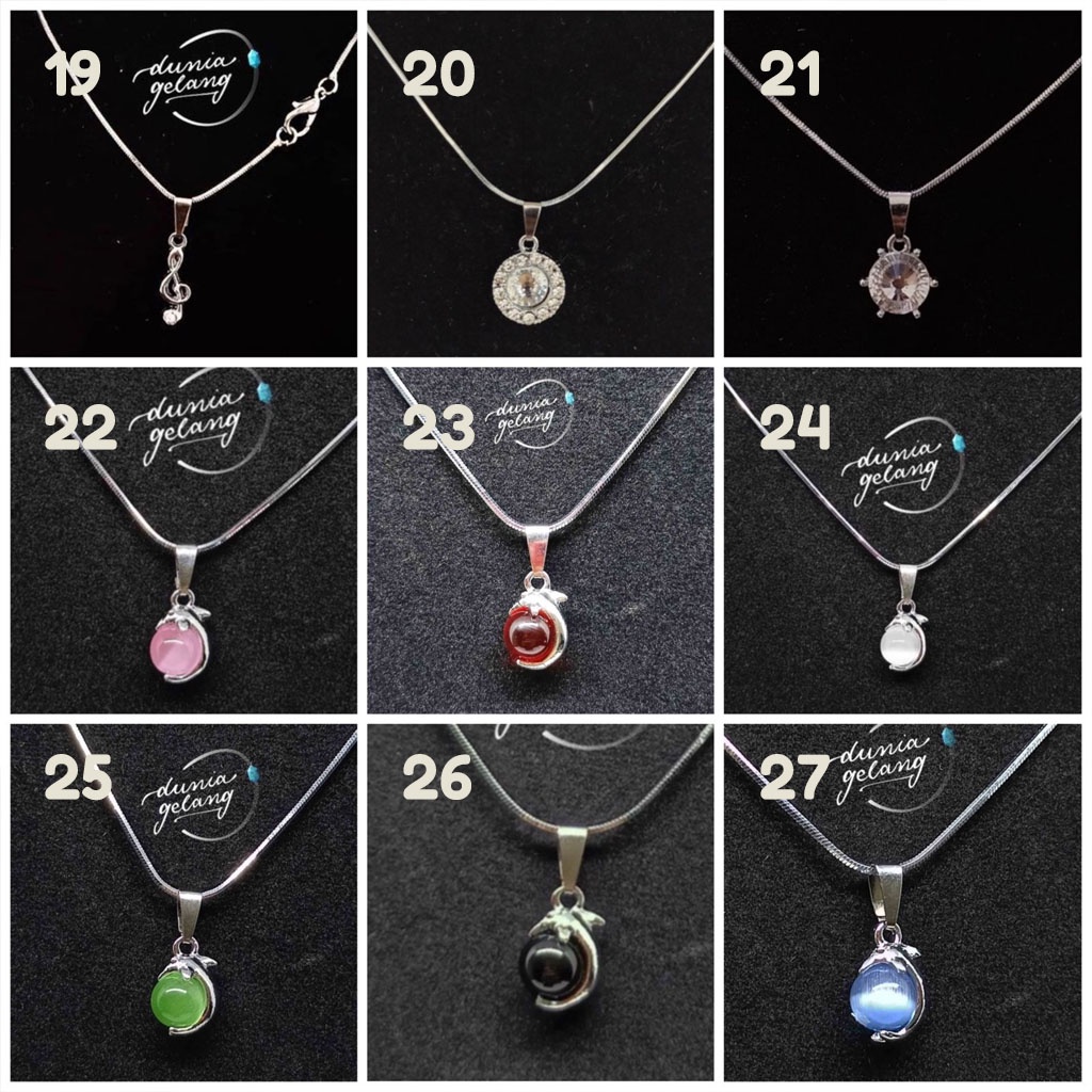 Jual Liontin Kalung Berbagai Bentuk / Bandul Kalung Wanita Pria Anak 3 ...