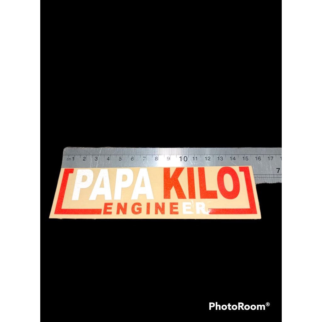 Jual Sticker stiker PAPA KILO ENGINER ENGGINER 2 warna Best SELLER ...