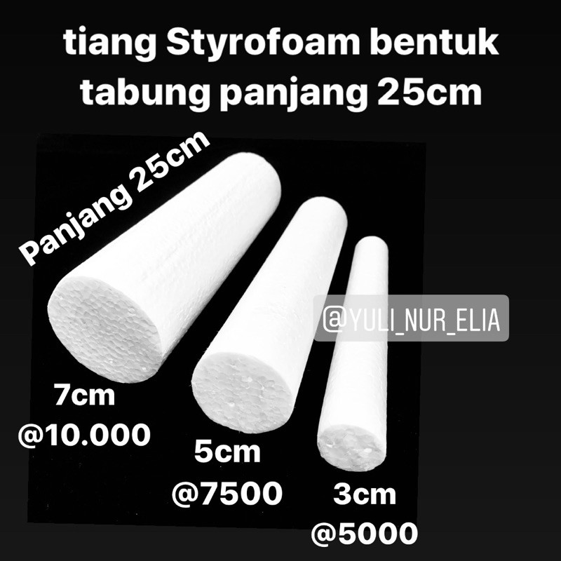 Jual Tiang Styrofoam Diameter 5cm Tinggi 25cm | Shopee Indonesia