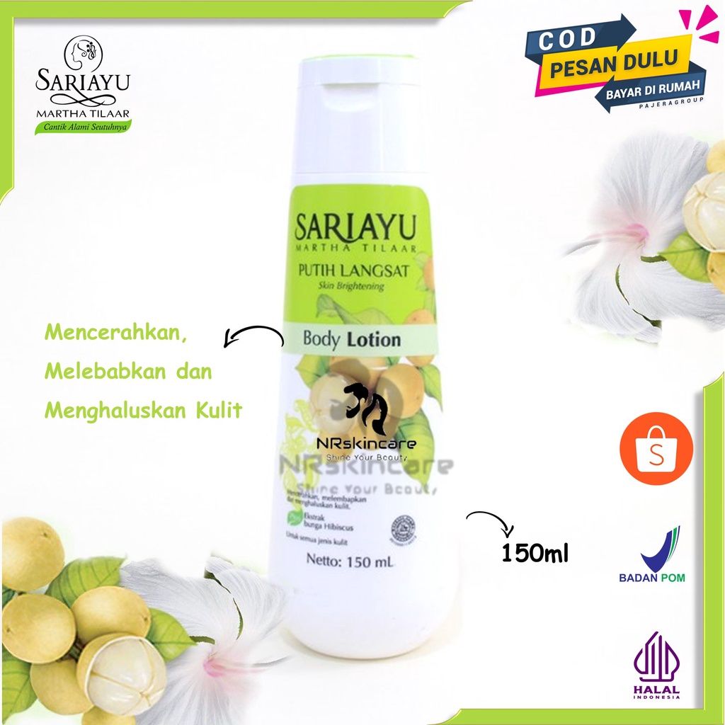 Jual Body Lotion | SARIAYU Putih Langsat | 150 ml | Mencerahkan ...