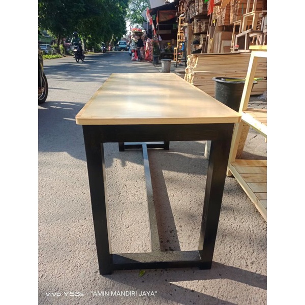 Jual meja minimalis kaki hitam | Shopee Indonesia