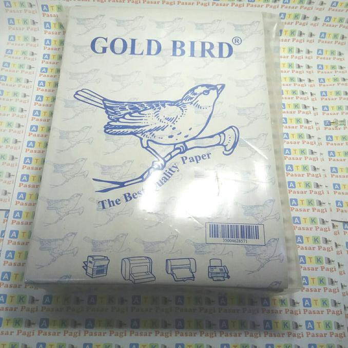 Jual kertas buram A4 / koran A4 merk Gold Bird isi 500 lbr | Shopee ...