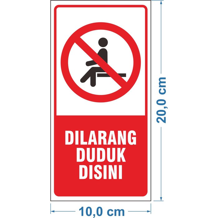 Jual POSTER JEPIT DILARANG DUDUK DISINI | Shopee Indonesia