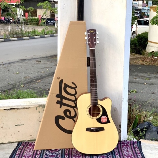 Jual GITAR AKUSTIK ELEKTRIK CETTA CD22CE-NAT | Shopee Indonesia