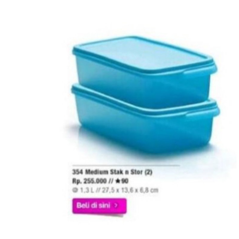 Jual tupperware ori medium stak n stor,harga untuk/pcs | Shopee Indonesia