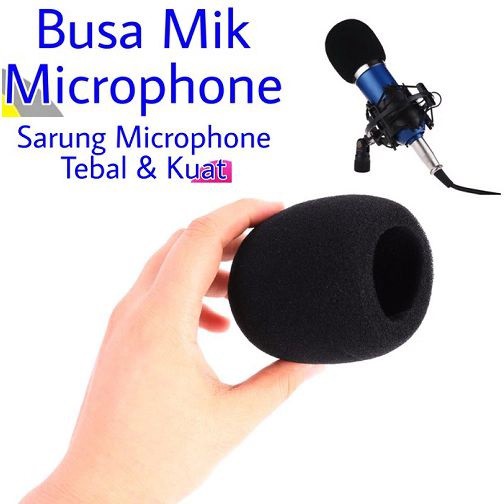 Jual Busa Mic Besar Cover Shield 6mm Microphone Sarung Pelindung ...