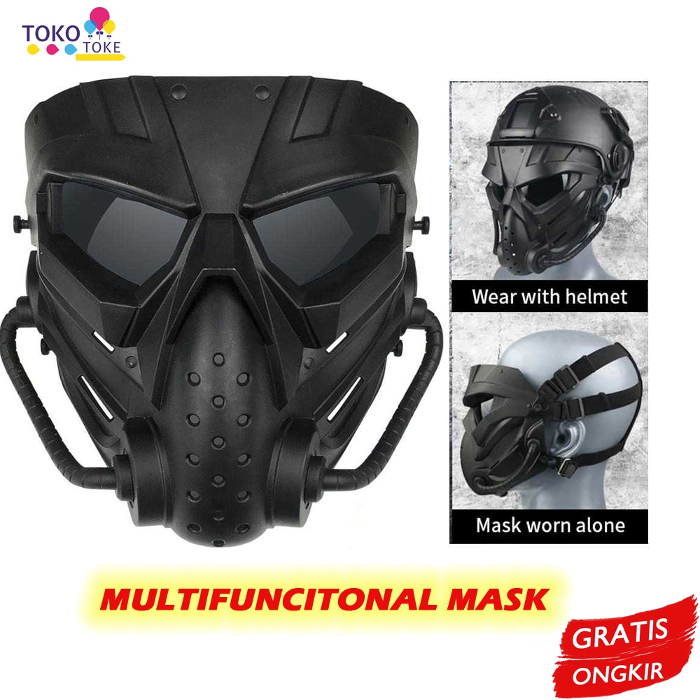 Jual AGT Masker Topeng Goggle Mask Full Face Helm Full Face Spesial ...