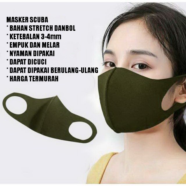 Jual MASKER SCUBA PENUTUP WAJAH MULUT DAN HIDUNG | Shopee Indonesia