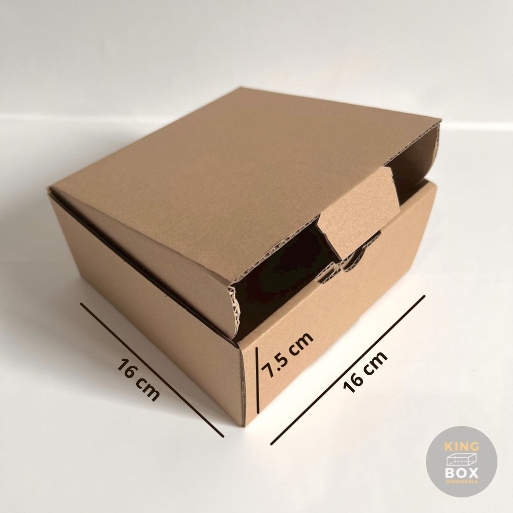 Jual Kardus Karton Packaging Box 16 x 16 x 7,5 cm - Die Cut | Shopee ...