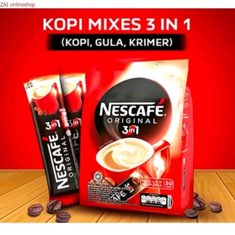 Jual Nescafe Original 3 in 1 BAG (17.5g x 30 sachet) | Shopee Indonesia