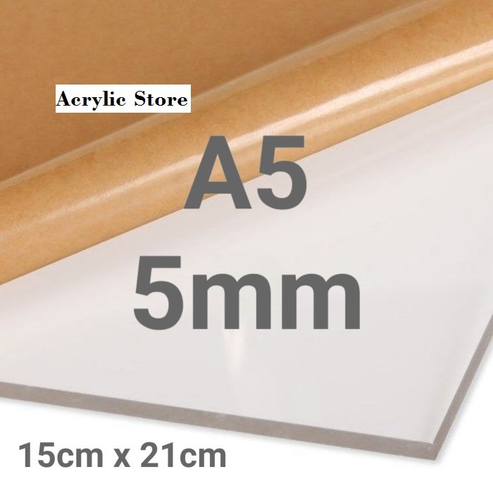 Jual Acrylic lembaran A5 5mm | Shopee Indonesia