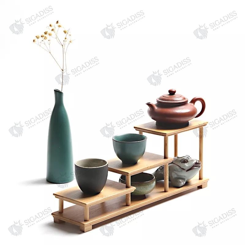 Jual Rak Teh Kayu Dekoratif Digunakan untuk Patung, Vas, Set Teh, Alat ...