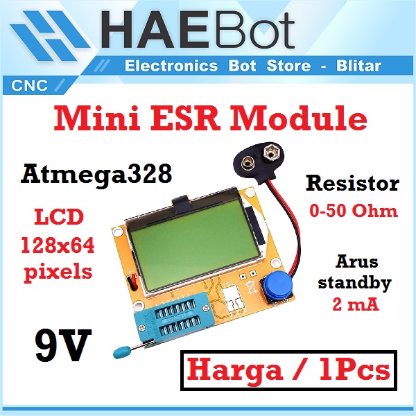 Jual Haebot Mini Esr 9v Atmega328 Module Induktor Kapasitor Dioda Scr Mosfet Atmega328 Lcd 