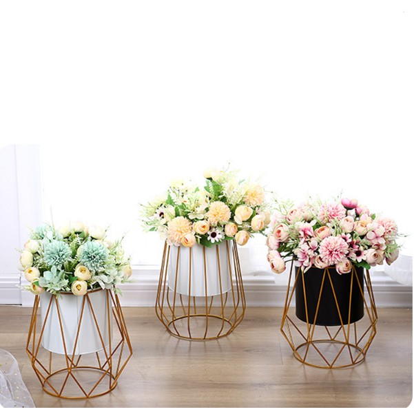 Jual Standing Pot Besi Tebal Kreatif Bahan Besi Kuat + INCLUDE POT BESI ...