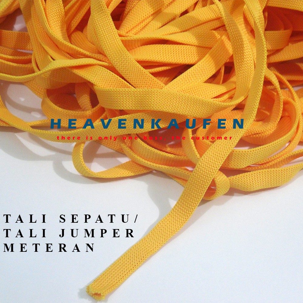 Jual Tali Jumper/Tali Sepatu Kuning Meteran | Shopee Indonesia