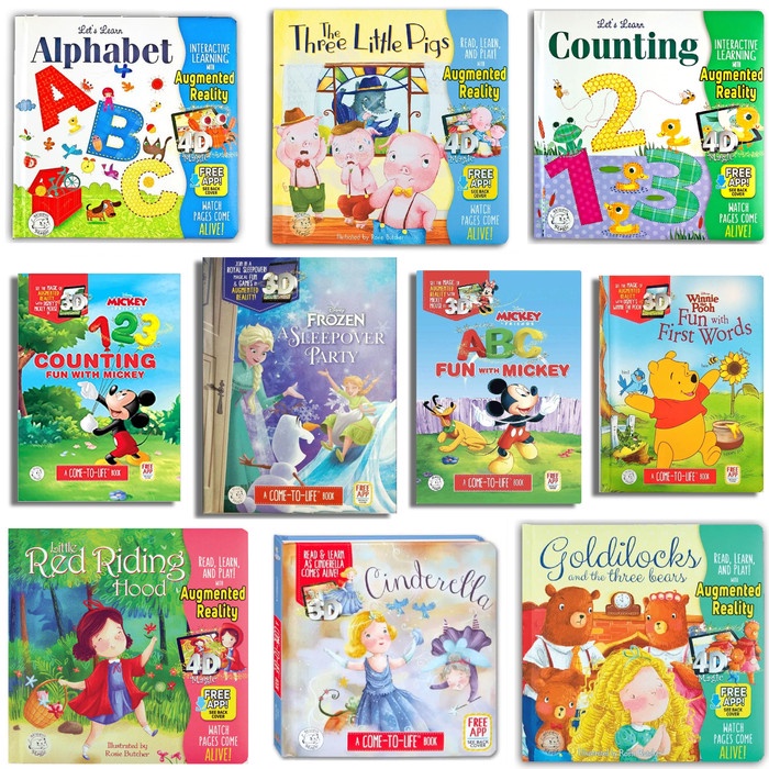 Jual Produk Terbaik - Augmented Reality 4D Come To Life Magic Book Buku ...