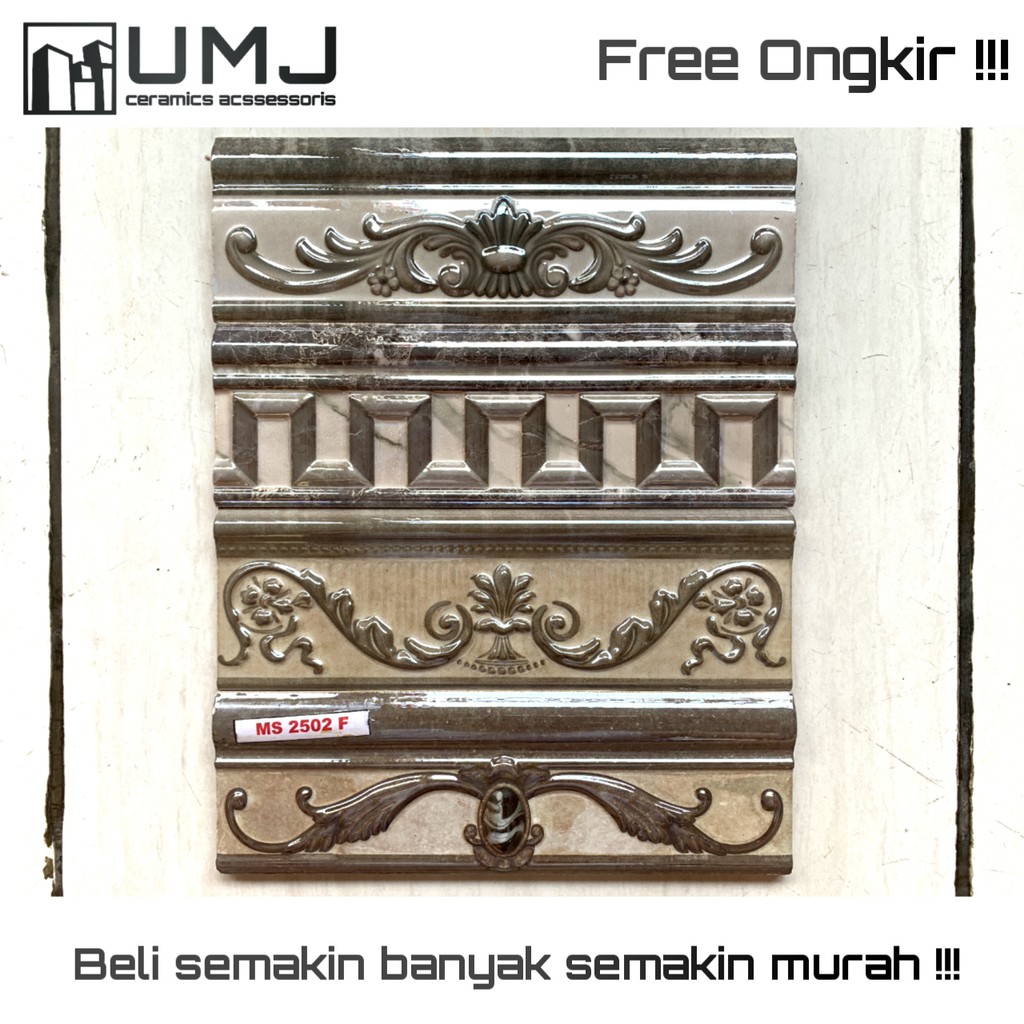 Jual List Keramik Dinding 8x25 cm MS Import | Shopee Indonesia