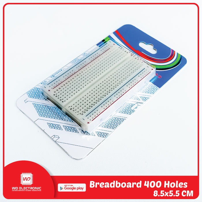 Jual BREADBOARD 400 POINT PROJECT BOARD 400 TITIK BREADBOARD KECIL MINI | Shopee Indonesia