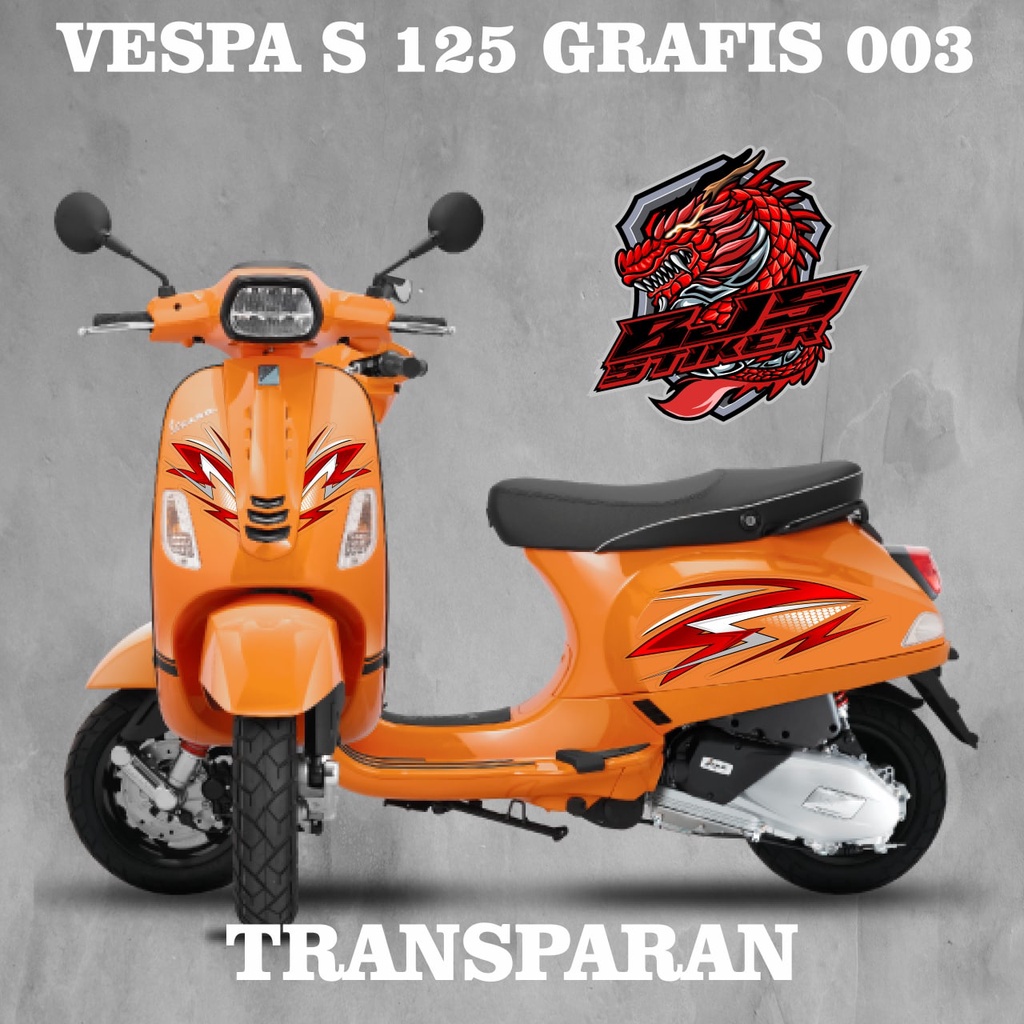 Jual cod / stiker sticker transparan vespa / [COD] stiker sticker ...
