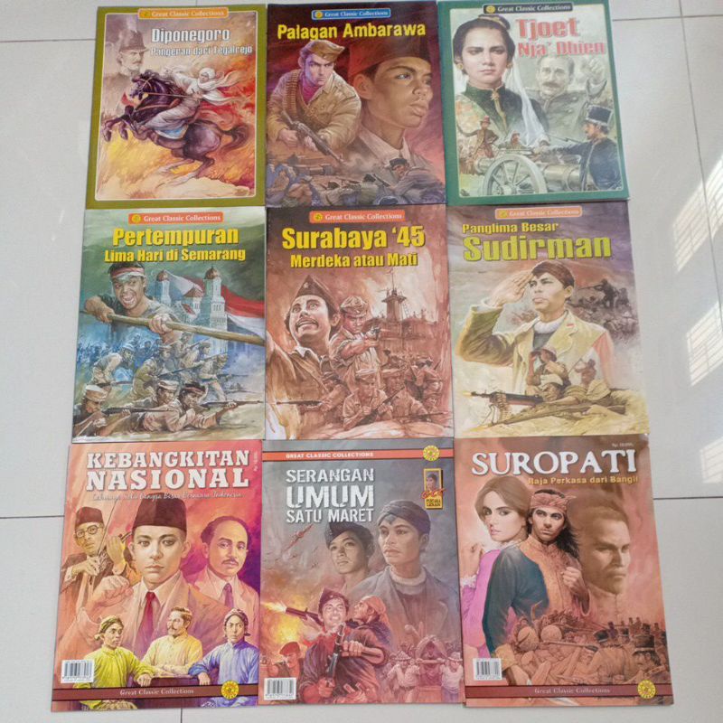 Jual PAKET Komik Pahlawan Indonesia Great Classic Collections Pustaka ...