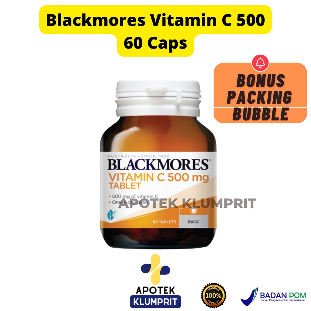 Jual BLACKMORES VITAMIN C 500 / VIT-C / VIT C 500 / 500MG / 60 TABLET / 500 MG / DAYA TAHAN ...