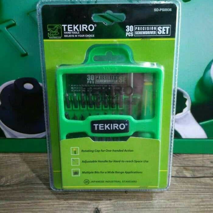 Jual Tekiro obeng set presisi 30 pcs / precision screwdriver set 30 pcs ...