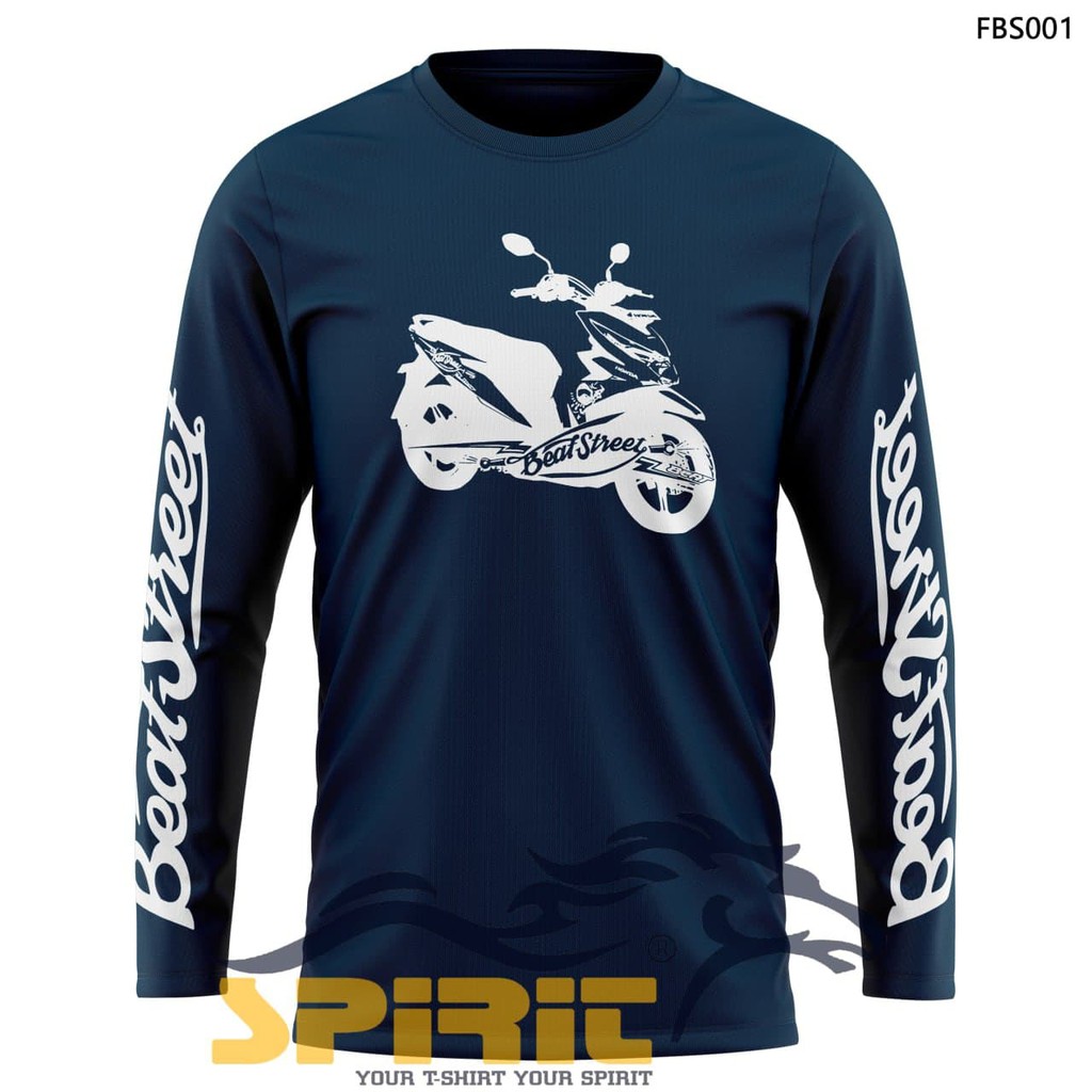 Jual kaos motor honda beat raider lengan panjang pria premium distro ...