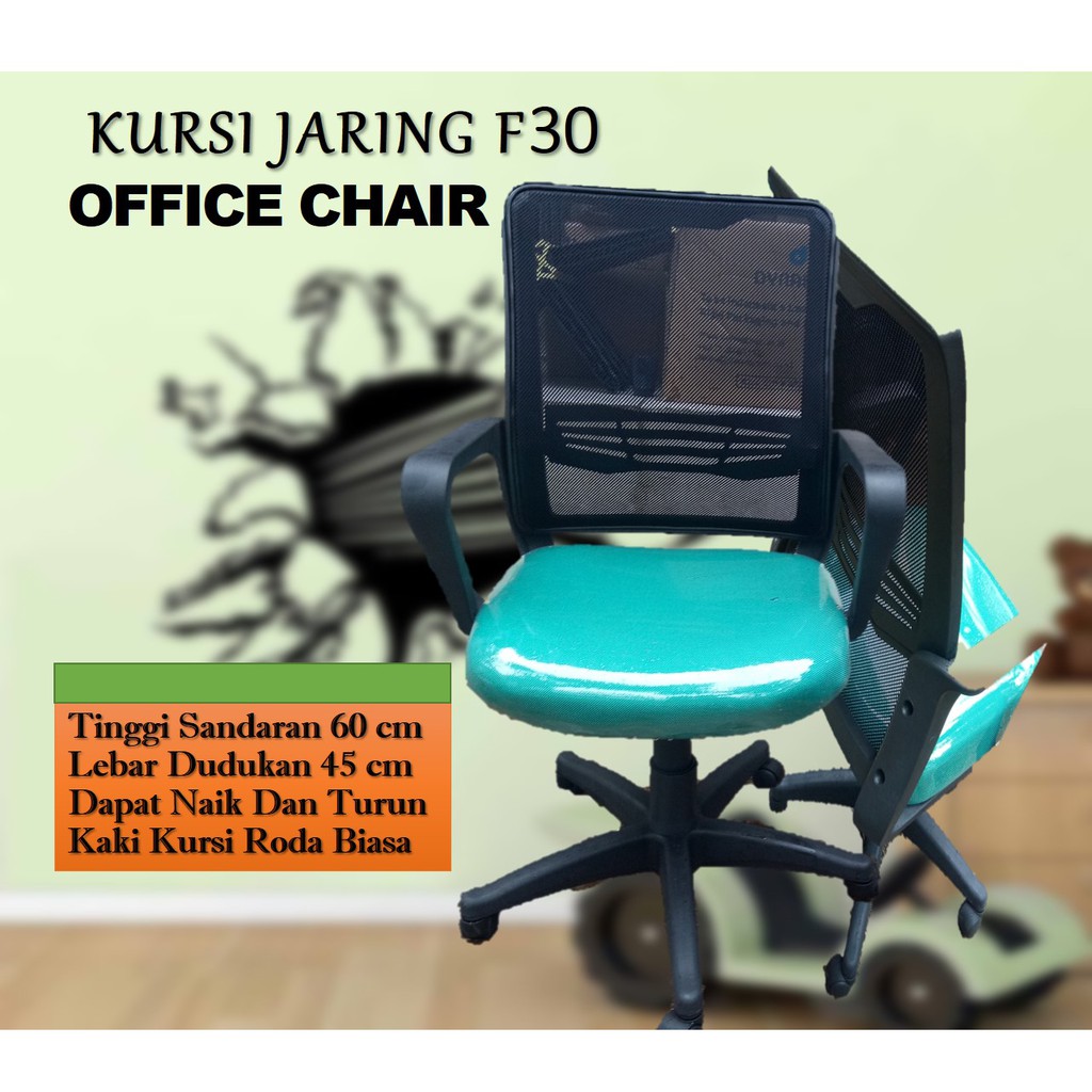 Jual Produsen Kursi Kantor F30 - Hitam Biru, Mandiri, UI, Bca ...