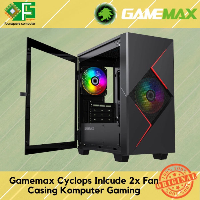 Jual PC Casing Gaming Gamemax Cyclops | Case Komputer Gaming | Micro ...