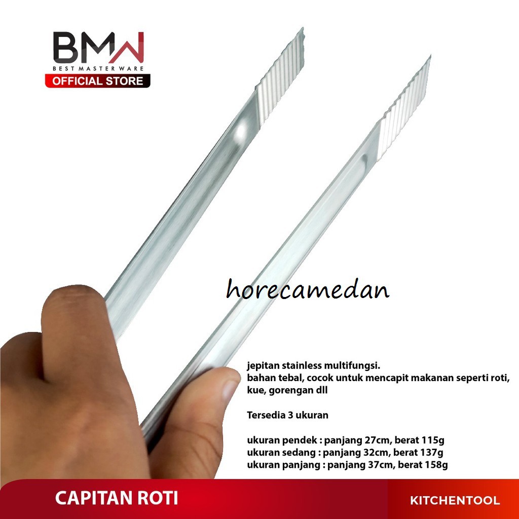 Jual Jepitan Kue Roti Serbaguna Stainless BMW 12inch 14inch 16inch ...