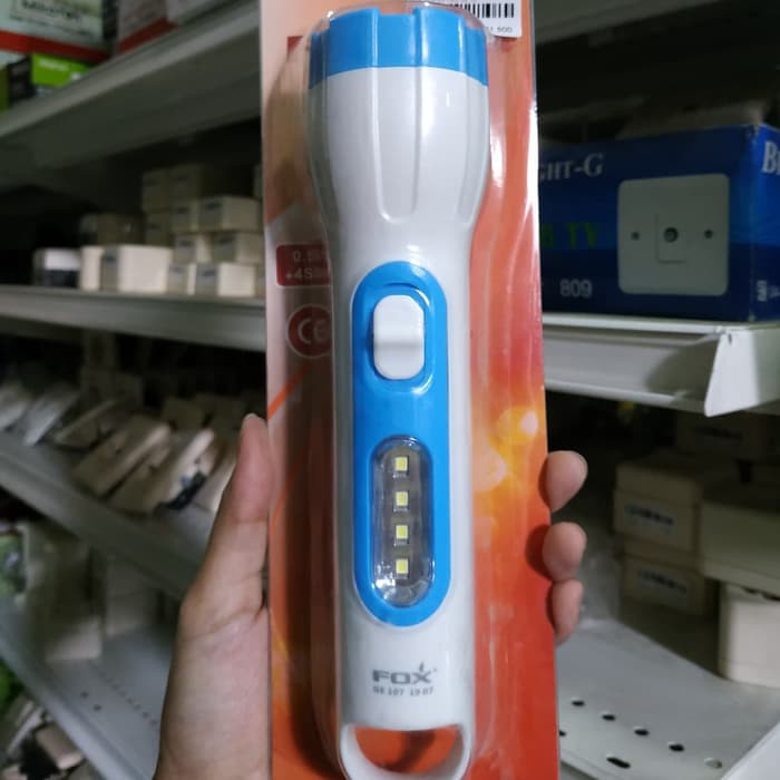 Jual Senter fox 108 FOX GE107 cas + emergency flash light charge ...