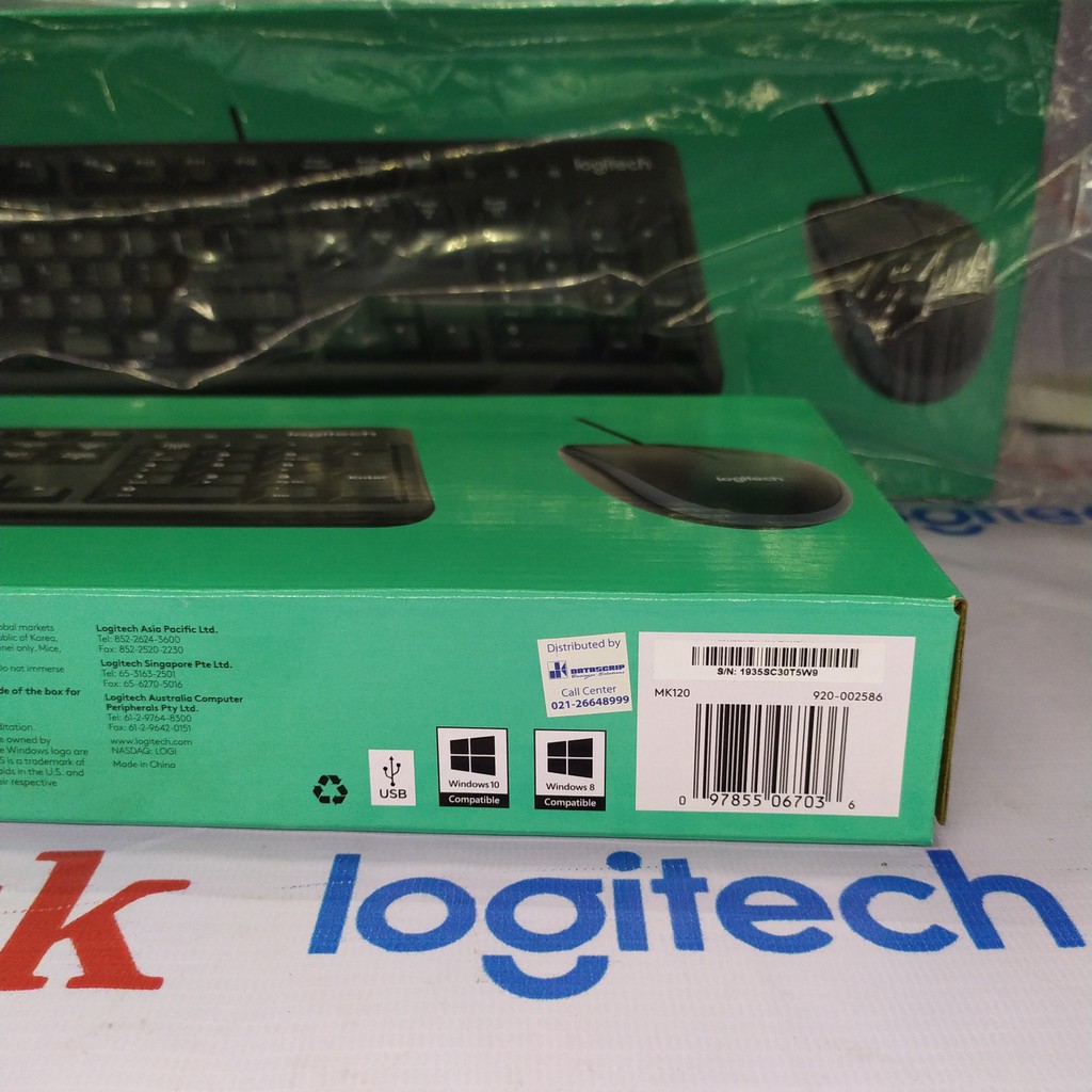 Jual Keyboard Logitech MK120 original - combo | Shopee Indonesia