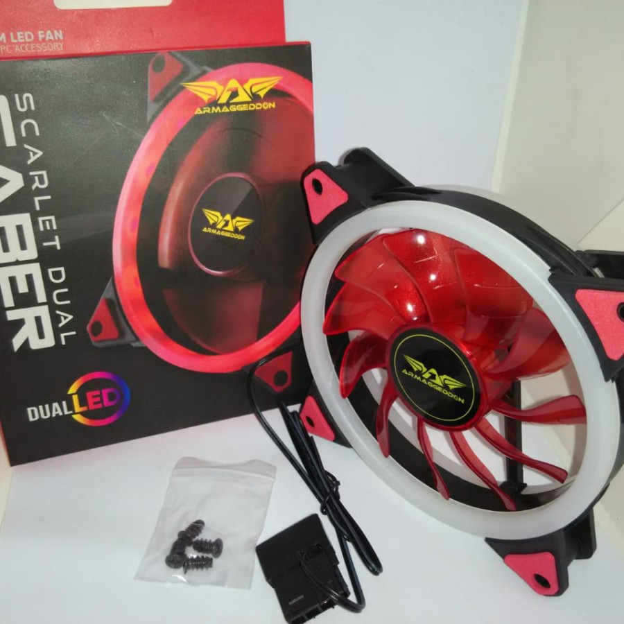 Jual Fan Casing Armaggeddon Scarlet Dual Saber Double Ring Fan Case ...