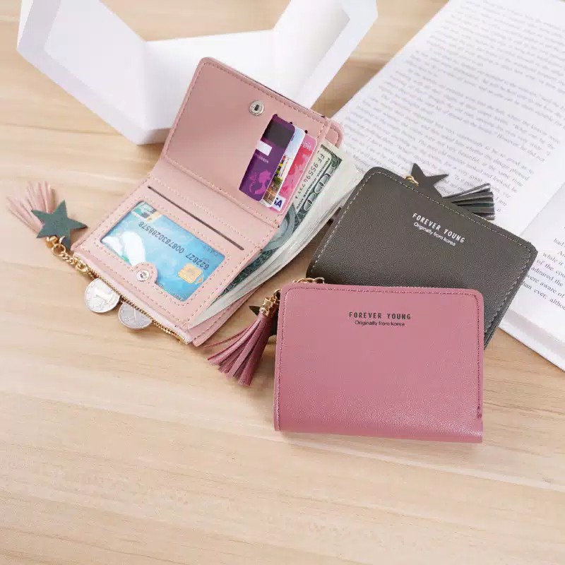 Jual DOMPET LIPAT PENDEK MINI WANITA PEREMPUAN CEWEK PREMIUM KOREA ...