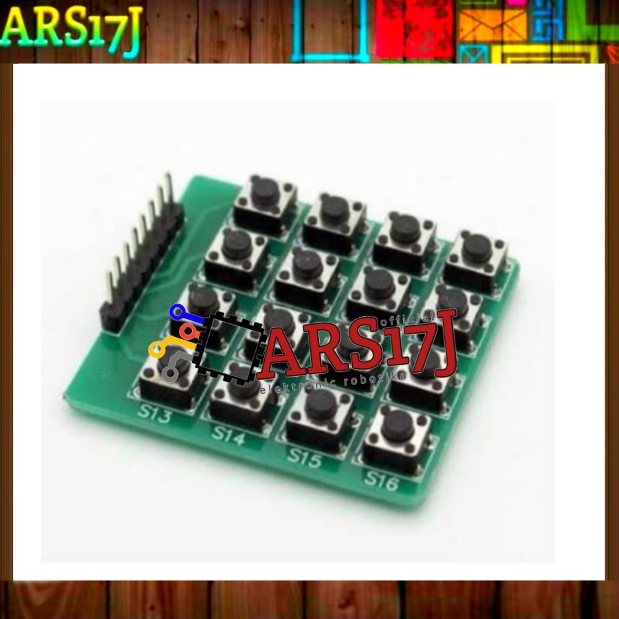 Jual Modul Ekspansi Micro Switch 4x4 Tombol 16 Tombol Untuk arduino ...