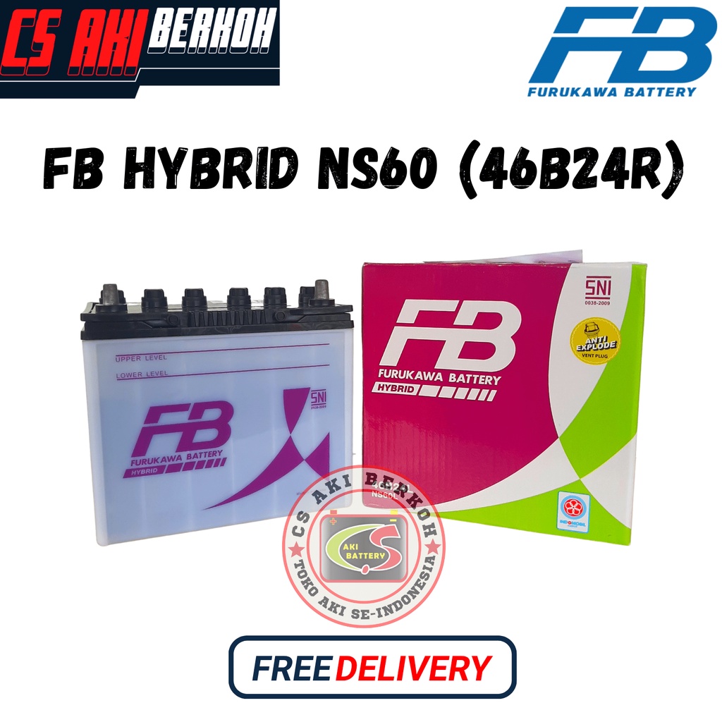 Jual AKI MOBIL FB HYBRID NS60 (46B24R) | Shopee Indonesia