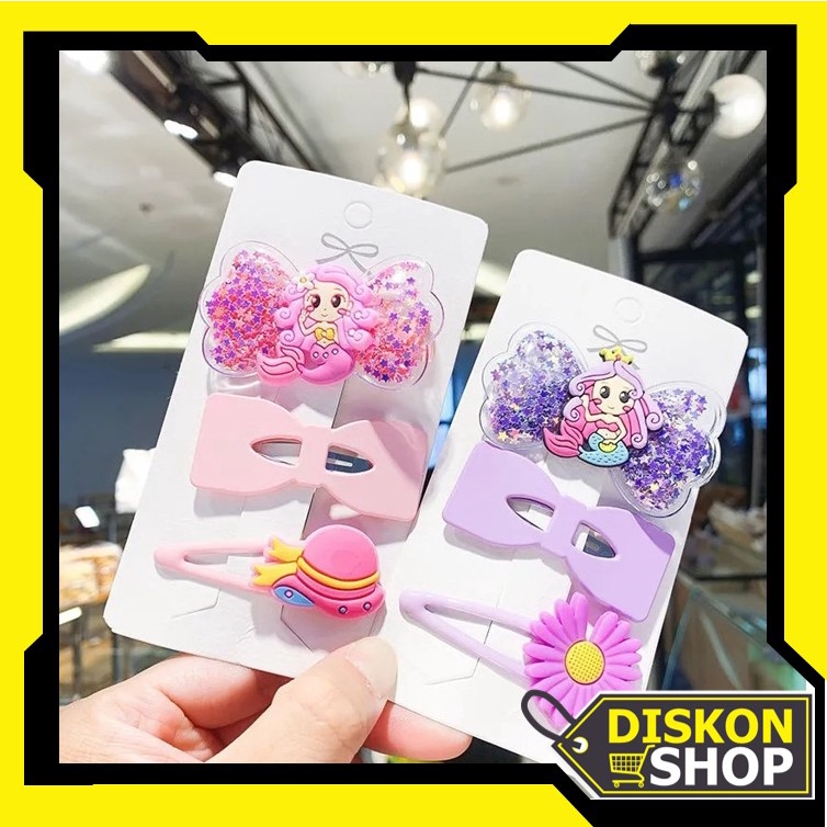 Jual Diskon Shop - F5394 Set Aksesoris Jepitan Rambut Anak 3 in 1 ...