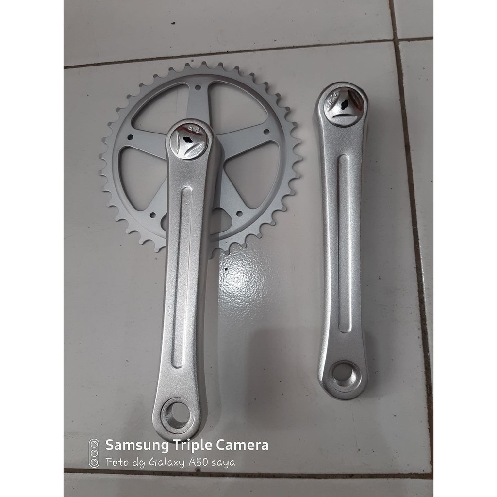 Jual CRANK/CHAINWHEEL/FC/PIRINGAN/GEAR SEPEDA SINGLE SPEED 36T AS KOTAK ...