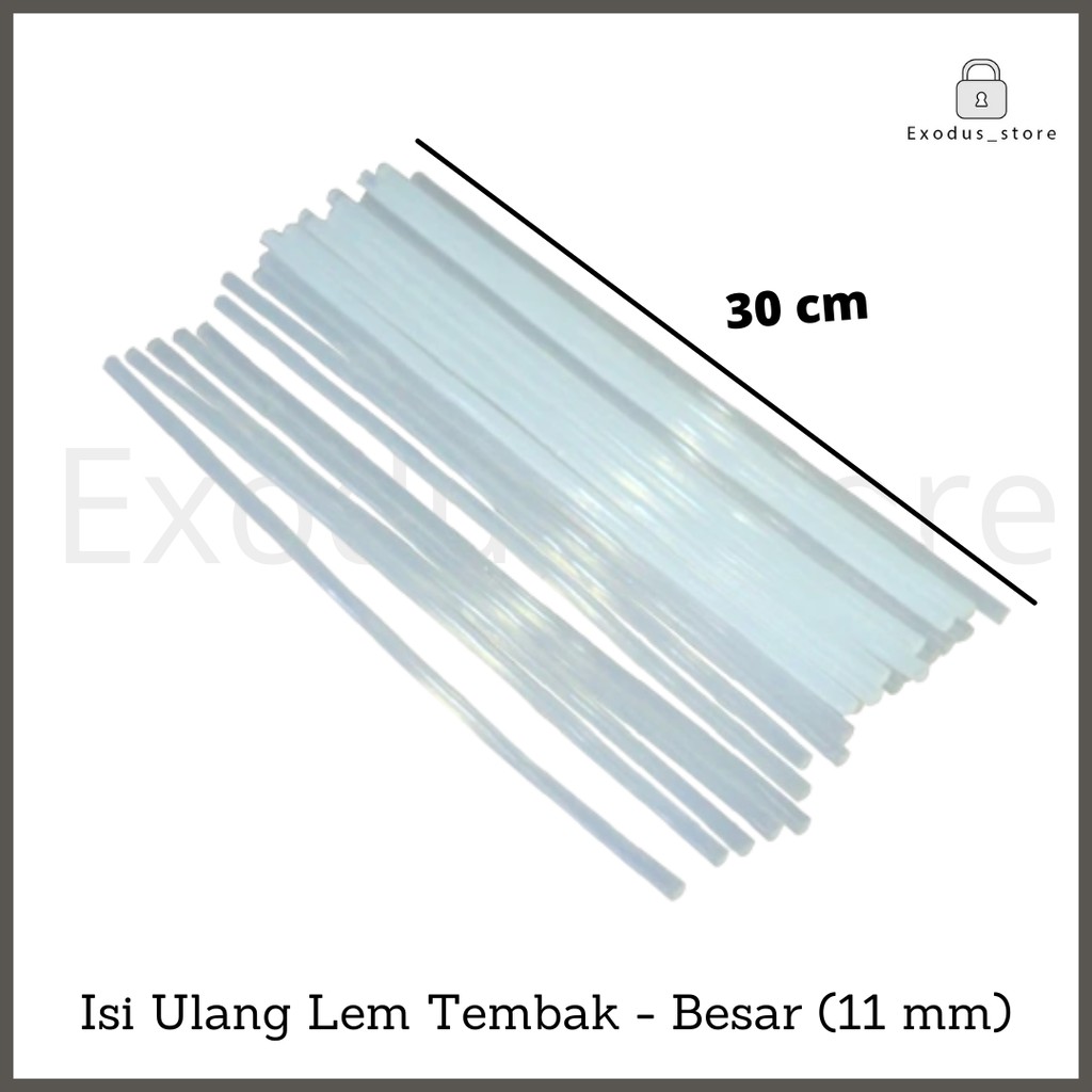 Jual Isi refil lem tembak besar glue gun lem bakar 30cm | Shopee Indonesia