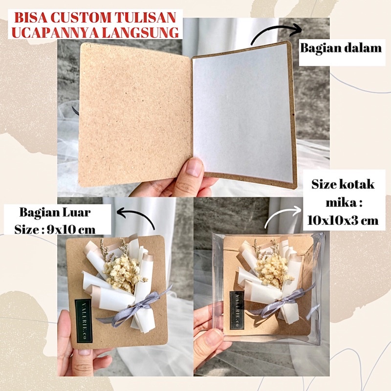 Jual KARTU UCAPAN BUNGA KERING KARTU UCAPAN POP UP 3D KARTU UCAPAN ...