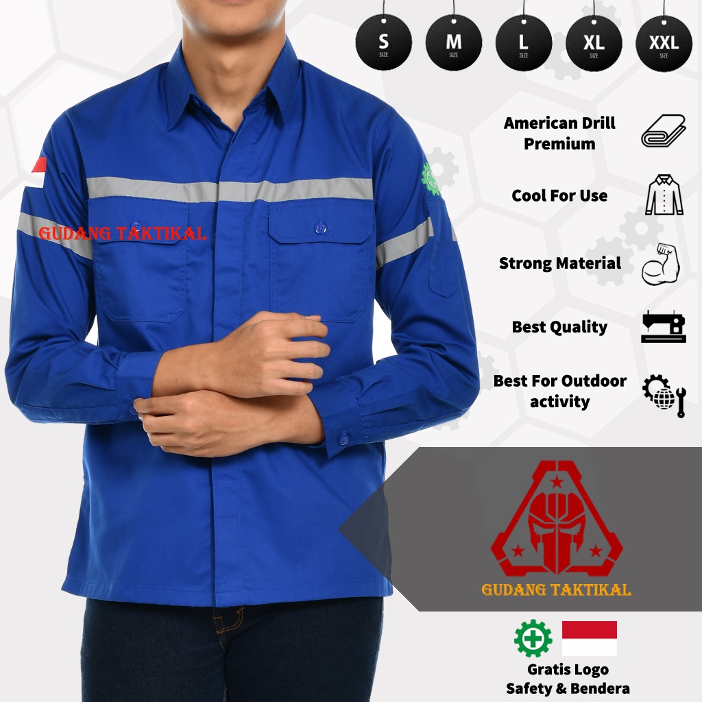 Jual KEMEJA SAFETY K3 BAJU WEARPACK OUTDOOR - Seragam Kerja Lengan ...