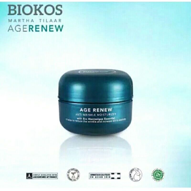 Jual Biokos age Renew anti wrinkle day cream 30gr | Shopee Indonesia