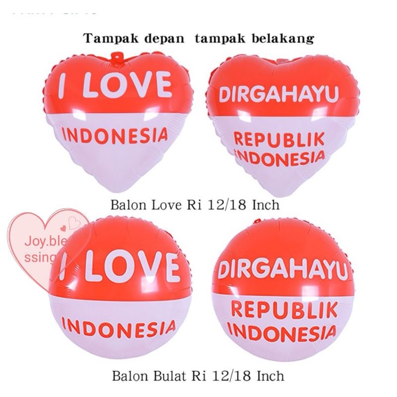 Jual BALON FOIL bendera merah putih garuda HUT RI KEMERDEKAAN BOLAK ...