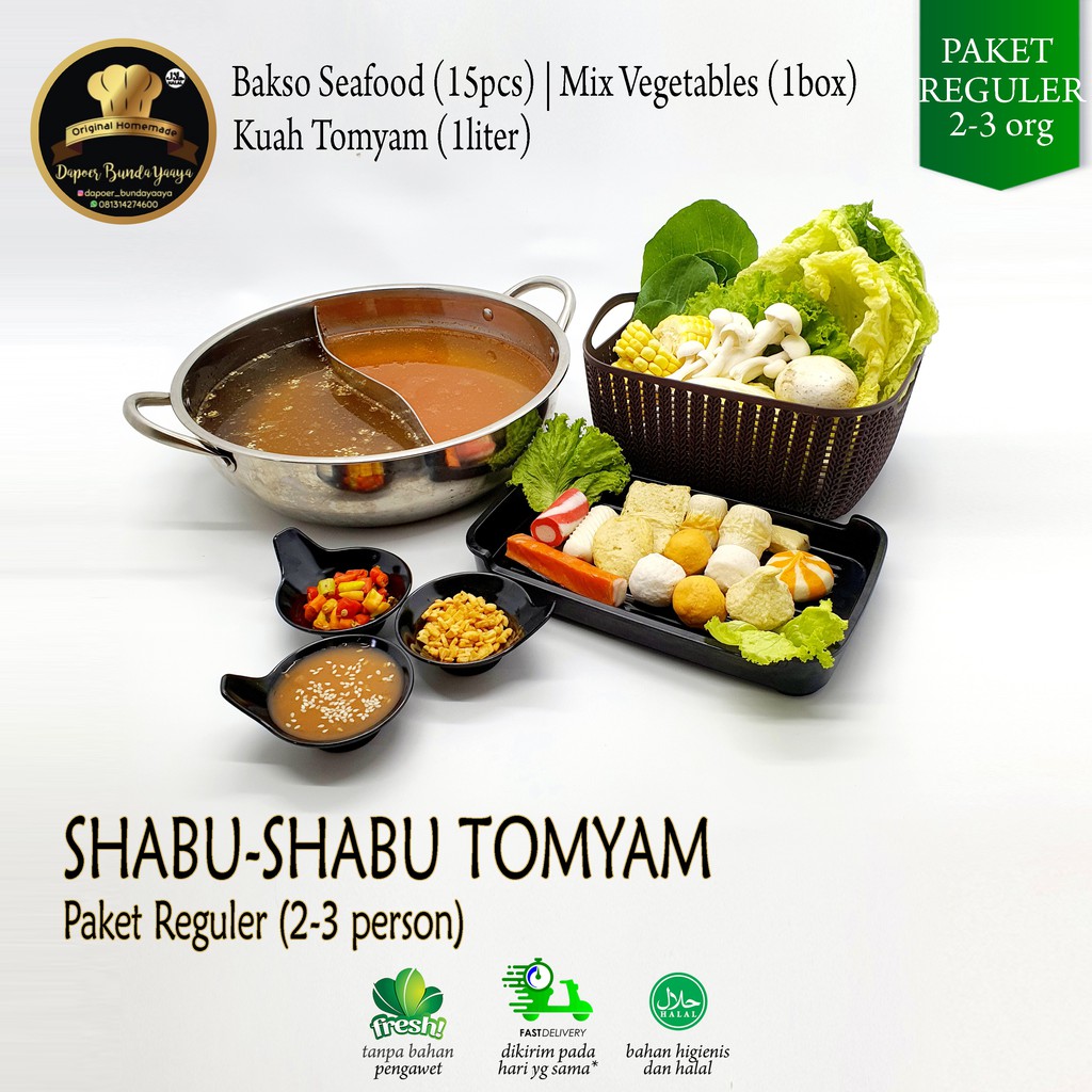 Jual Paket Shabu Shabu Kuah Tomyam untuk 2-3 orang (Halal Food) | Shopee Indonesia